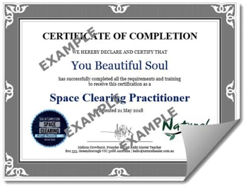 $57 Accredited Reiki Space Clearing Course with Certification